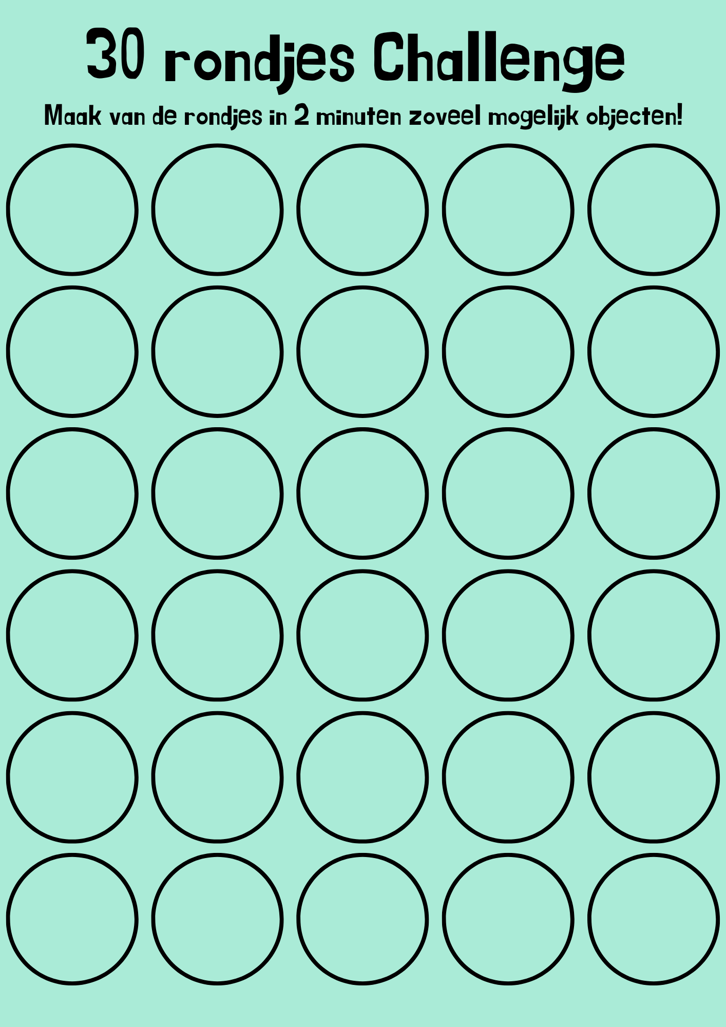 30 rondjes challenge - gratis download – Middenbouwmeester